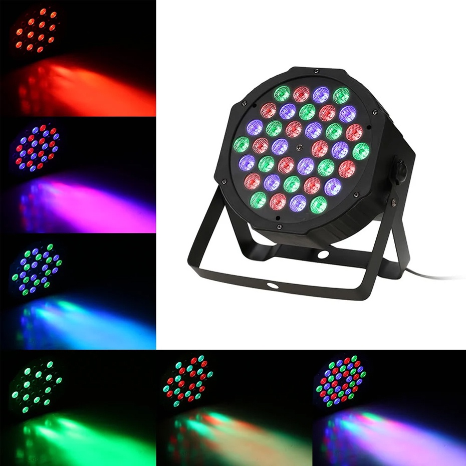 ALIEN 36 LED RGBW DMX 512 Stage Flat Par Lighting Effect Sound Active ...