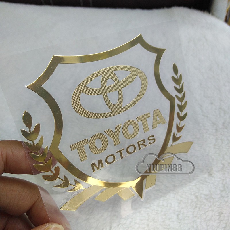 2pcs/set TOYOTA Logo Sticker Kereta Medal Label Sticker Car Window ...