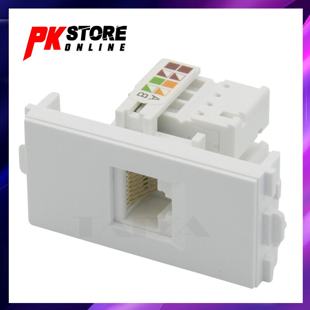 RJ45 WALL PLATE NETWORK WALL PLATE RJ45 CONNECTOR AMP STYLE | Shopee ...