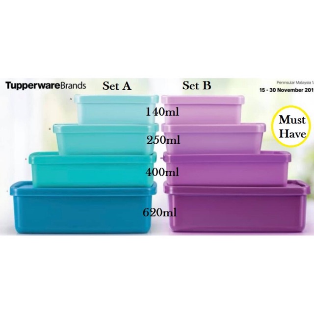 tupperware square away set | Shopee Malaysia
