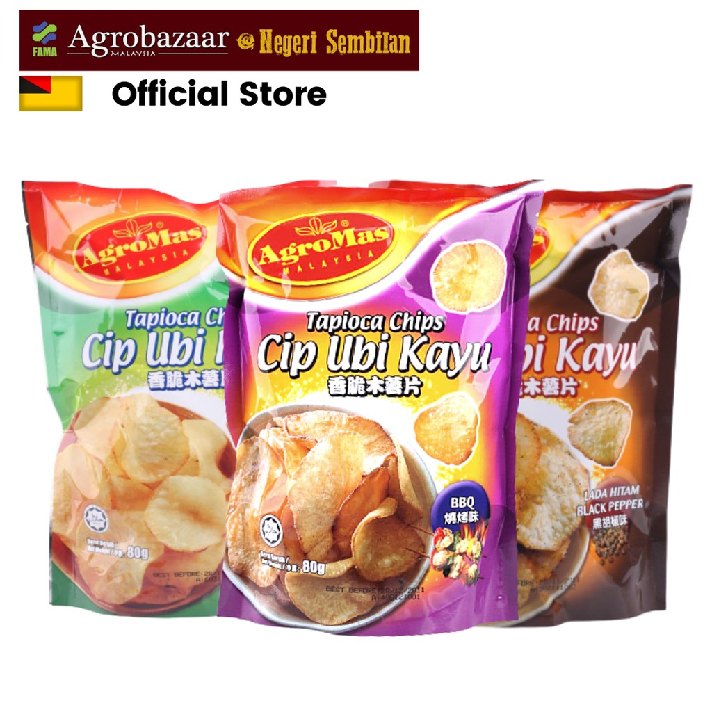 Agromas Cip Ubi Kayu/Tapioca Chips Agrobazaar Negeri Sembilan | Shopee ...