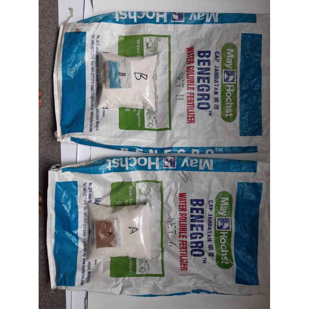 20 liter 💥a-2.5kg+b 2.5kg💥may hochst baja ab sayur bunga buah khas ...