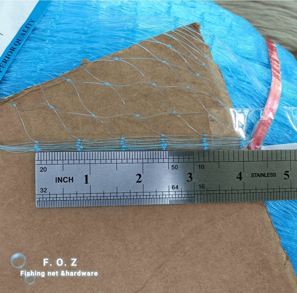 Jaring Pukat Ikan 0.30mm x 1-5/8" (42mm) x 100MD Pukat tangsi biru ...