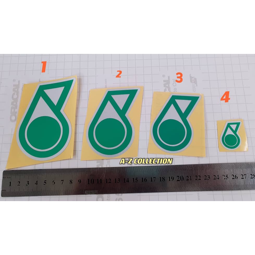 Petronas Logo Designs Sticker Cutting Overlapping Reflective #petronas ...
