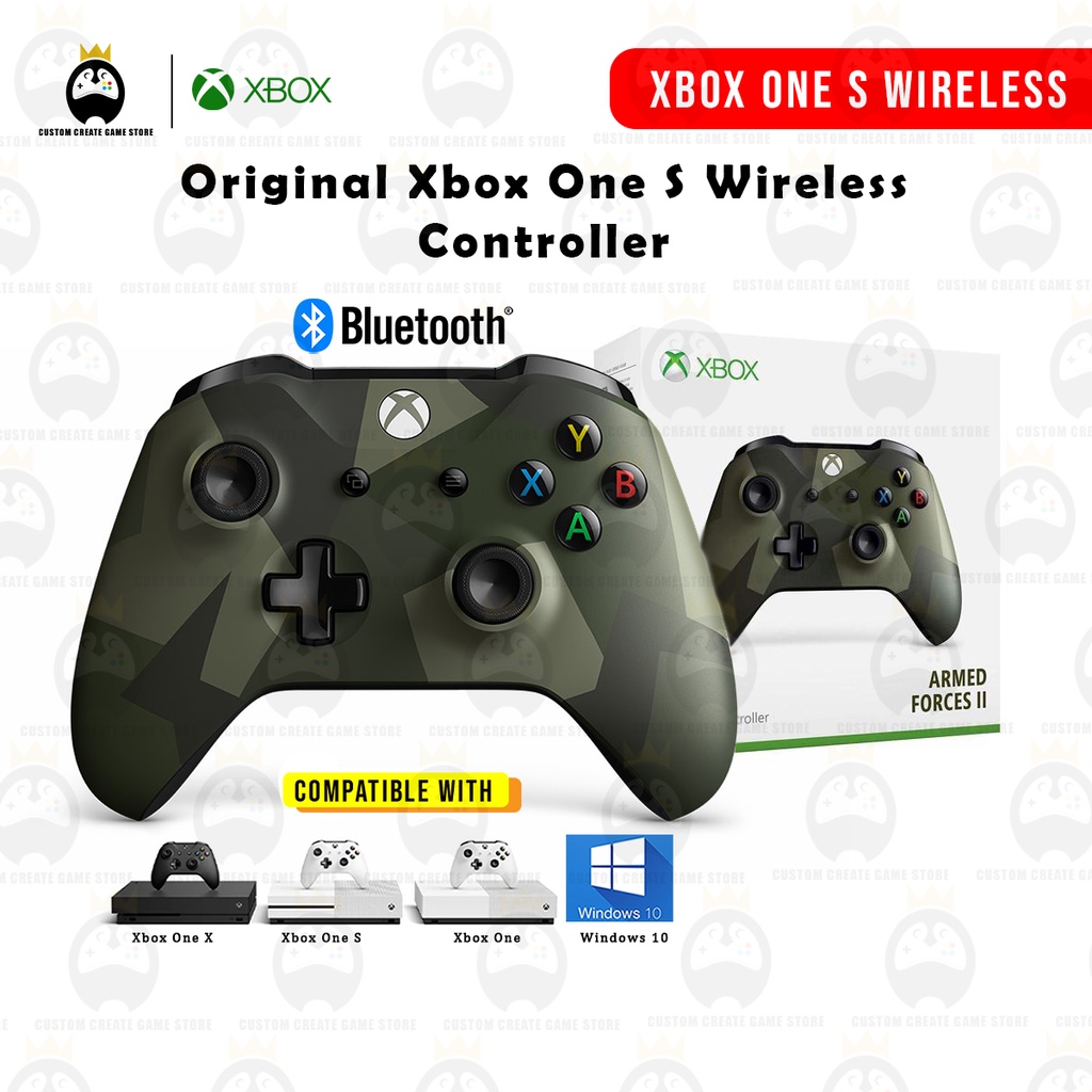 Microsoft Original Xbox One S wireless controller ARMED FORCES II | Shopee Malaysia