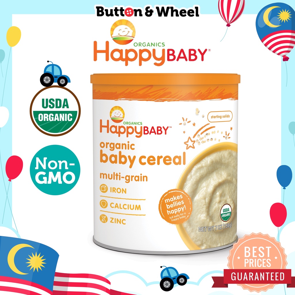Happy Baby Bellies Cereal - Multigrain (198g) (Expiry Date: 11/2022) | Shopee Malaysia
