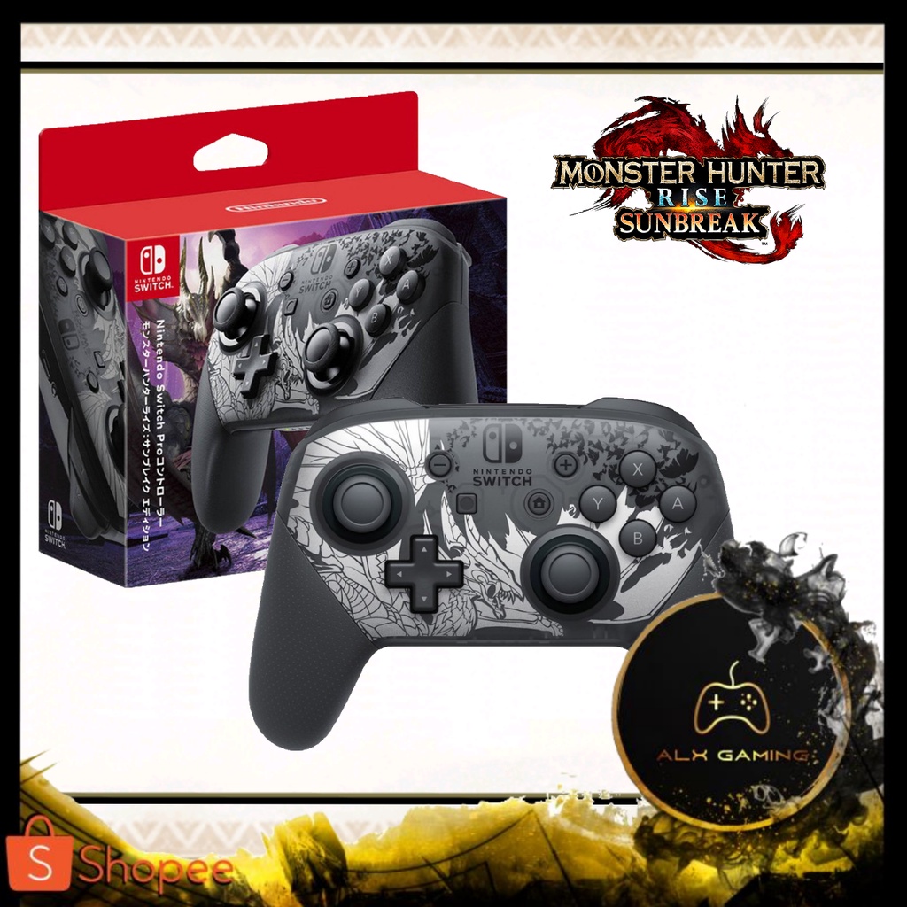 Nintendo Switch Pro Controller Monster Hunter Rise : Sunbreak Edition ...