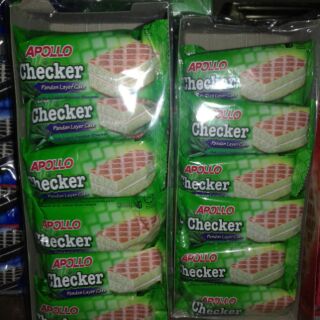 Apollo Checker Pandan Layer Cake (18g x 24 pcs) | Shopee Malaysia
