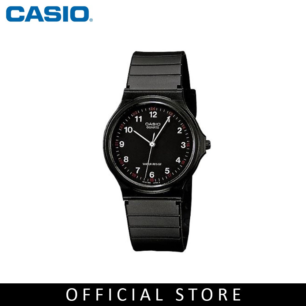 Casio General MQ-24-1B Black Resin Band Men Youth Watch | Shopee Malaysia