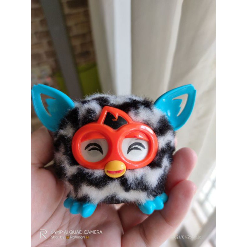 Furby Boom Furbling Mini Baby Pet Black White Hasbro 2013 With ...