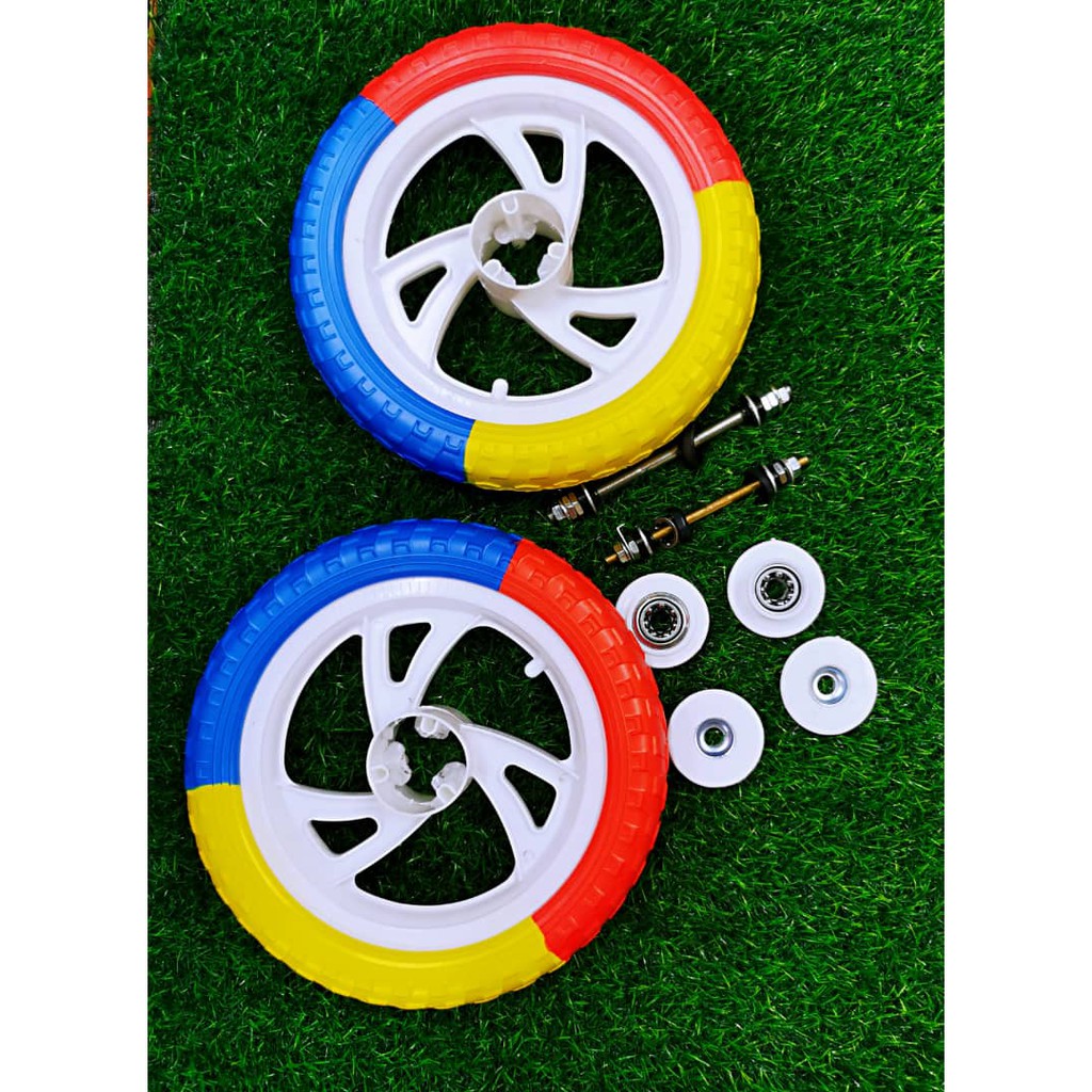 12" Rubber Wheel/ Tayar Mati/ PVC Rim/ Tyre/Tire Plastic with Front ...