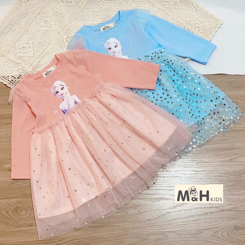 6m-5y] Frozen Baju Gaun Baby Girl Clothing Girl Gaun Princess Dress ...