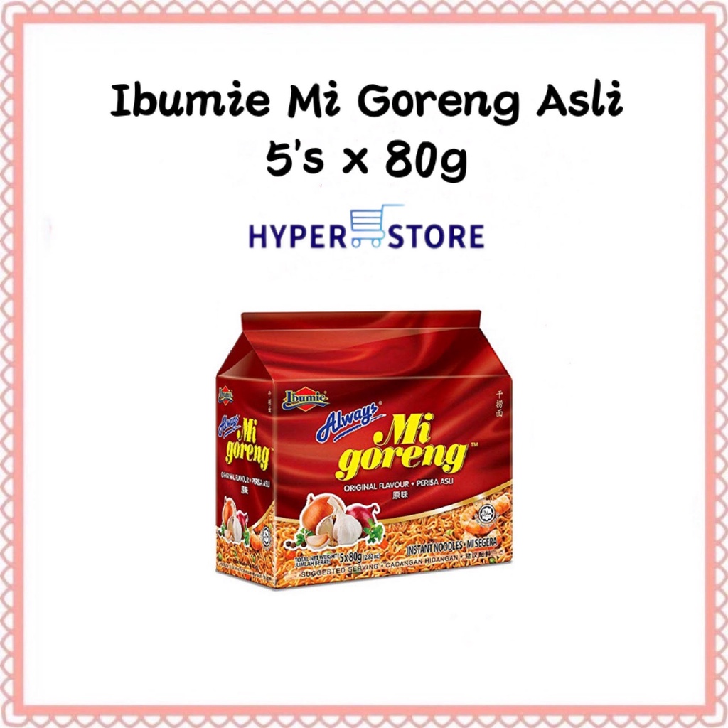 READY STOCK Ibumie Mi Goreng Asli 5s x 80g | Shopee Malaysia