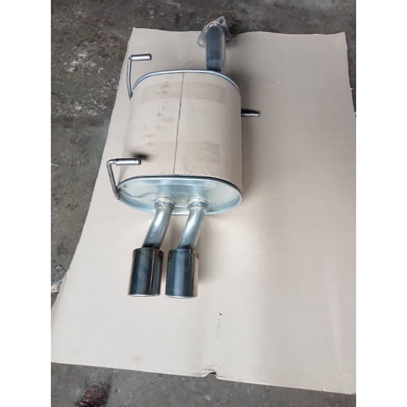 Proton Gen 2 twin tip rear muffler car exhaust plug and play double ...