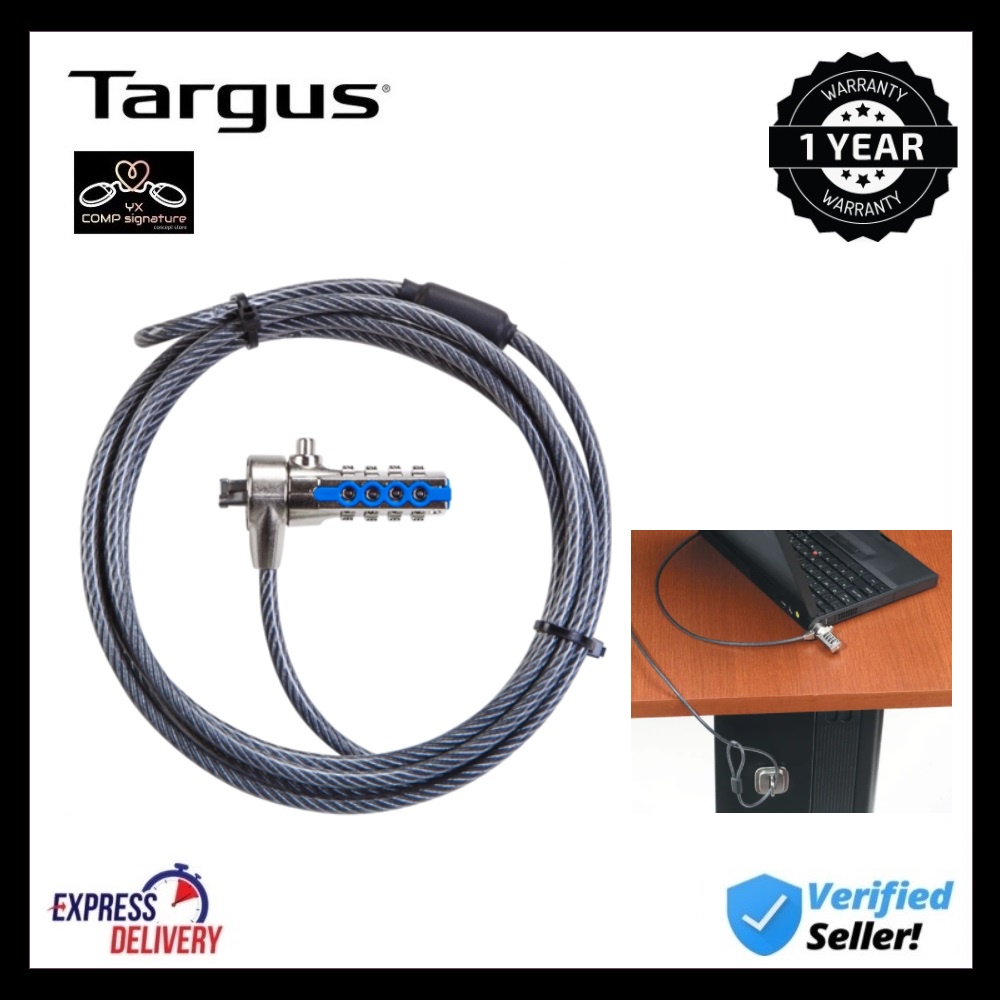 Targus Notebook Security DEFCON CL Combo Cable Lock (PA410BX) | Shopee ...