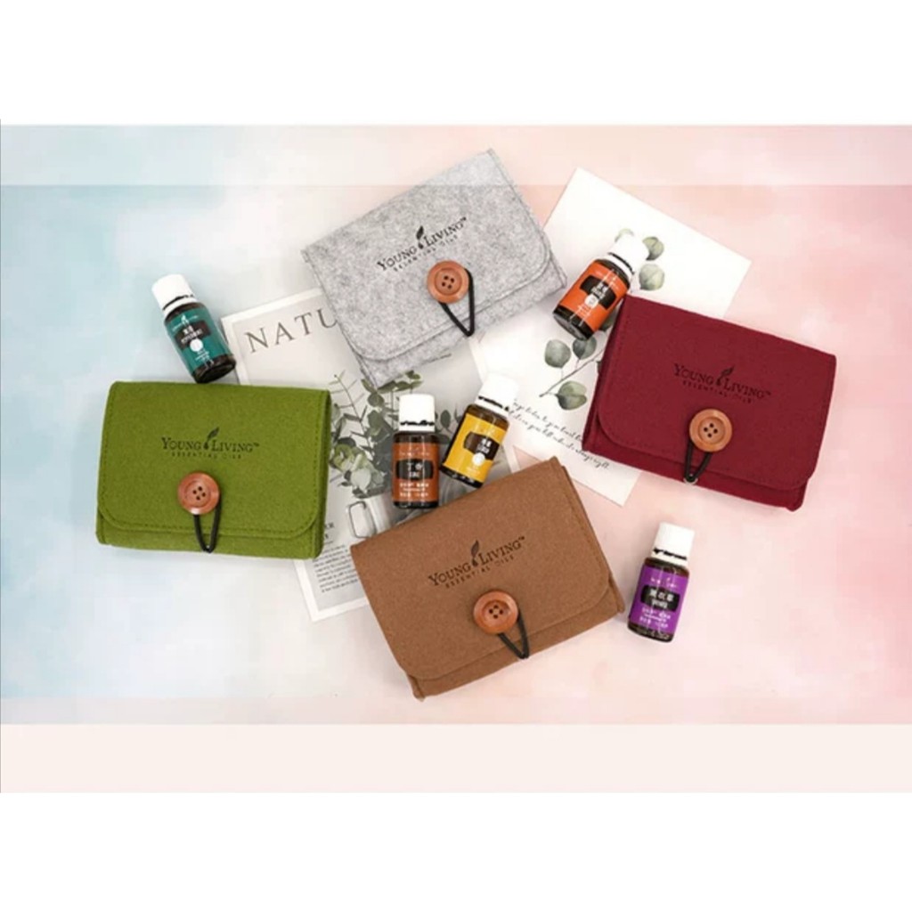 Young Living/Doterra Essential Oil Felt Bag 悠乐芳/多特瑞 毛毡收纳包 | Shopee Malaysia