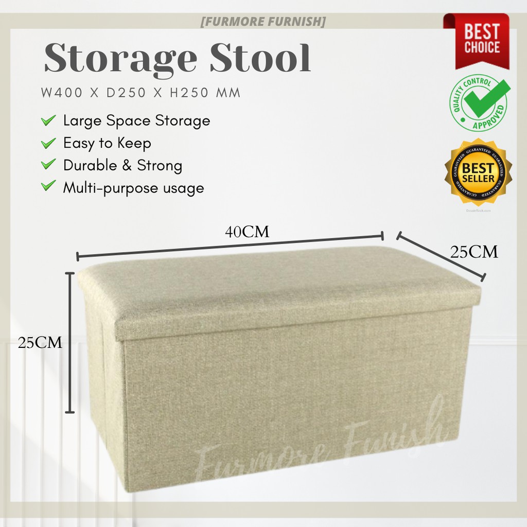 Storage Stool Fabric Foldable Storage Box / Sofa / Footrest Foot ...