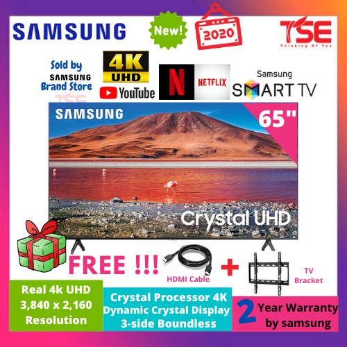 Samsung 65" 4k smart tv ua65tu7000 / crystal uhd | BeeCost