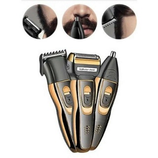 Gemmy Original Gm-595 Trimmer Shaver 3 in 1 Rechargeable Hair Cut Machine | Shopee Malaysia