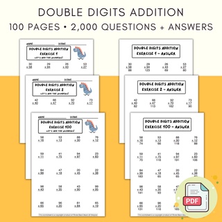 2000 Printable Mathematics Preschool Worksheets latihan math Addition ...