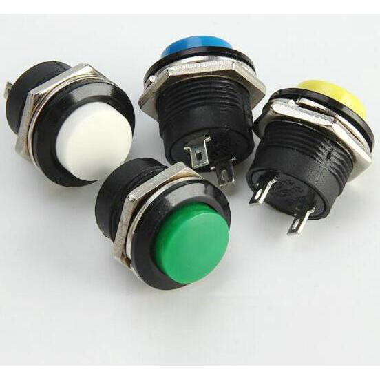 16mm Non-Lock Switch R13-507 Push To On Push Button Arduino | Shopee ...