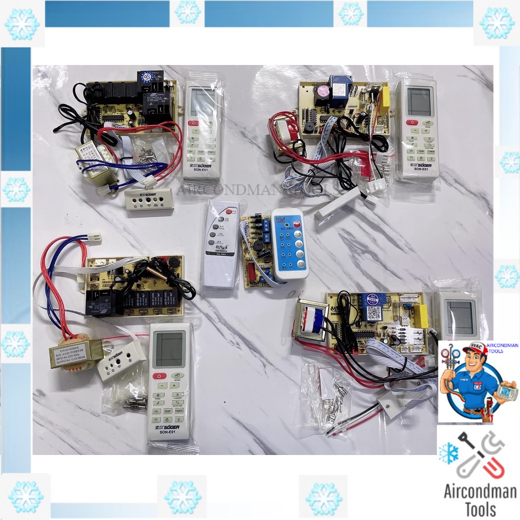 universal A/C control board aircond pc board modify pcb board air ...