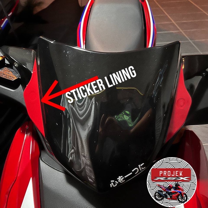 STICKER LINING VISOR Y16 (PROJEK RSX) (2 X PCS) | Shopee Malaysia