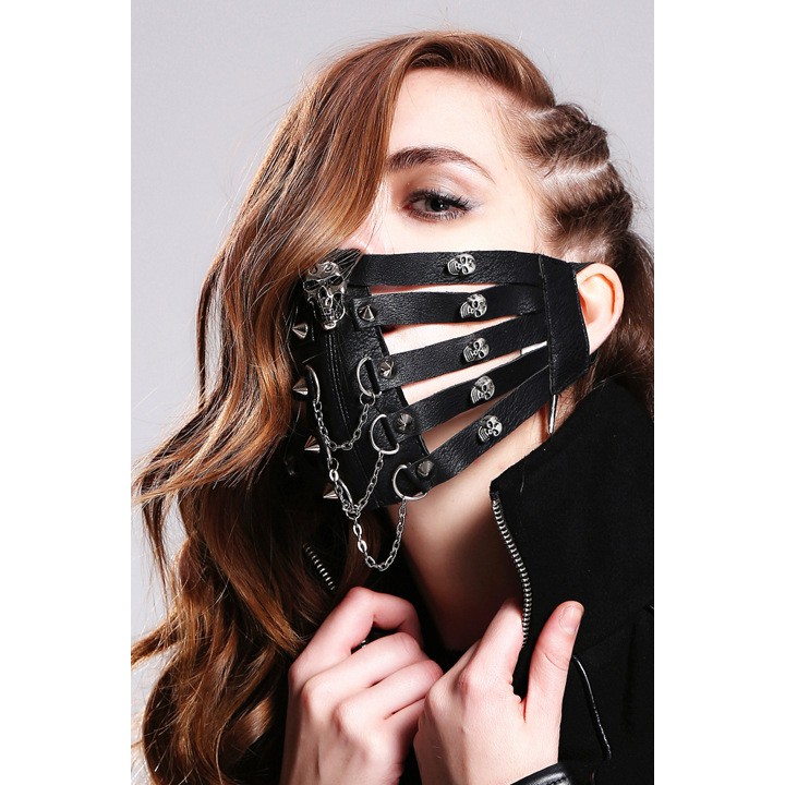 [DEVIL FASHION] Steampunk Motorcycle Biker Face Mask Masquerade Masks ...