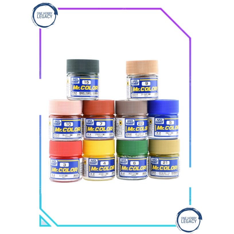 Mr Hobby Mr Color Gundam Color Model Kits Color C1- C20 Solvent Based ...