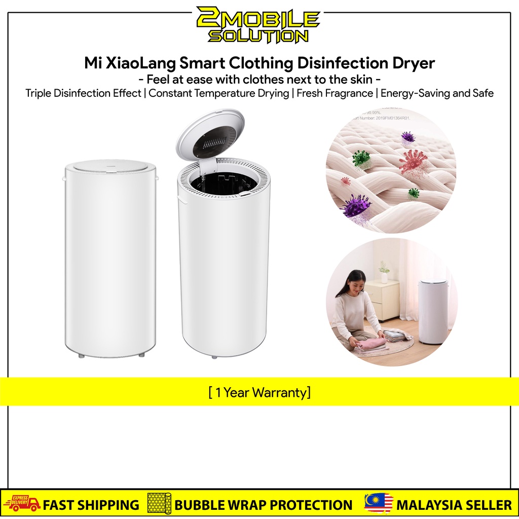 Xiaomi Xiaolang Smart Clothing Disinfection Dryer 35L [Triple UV ...