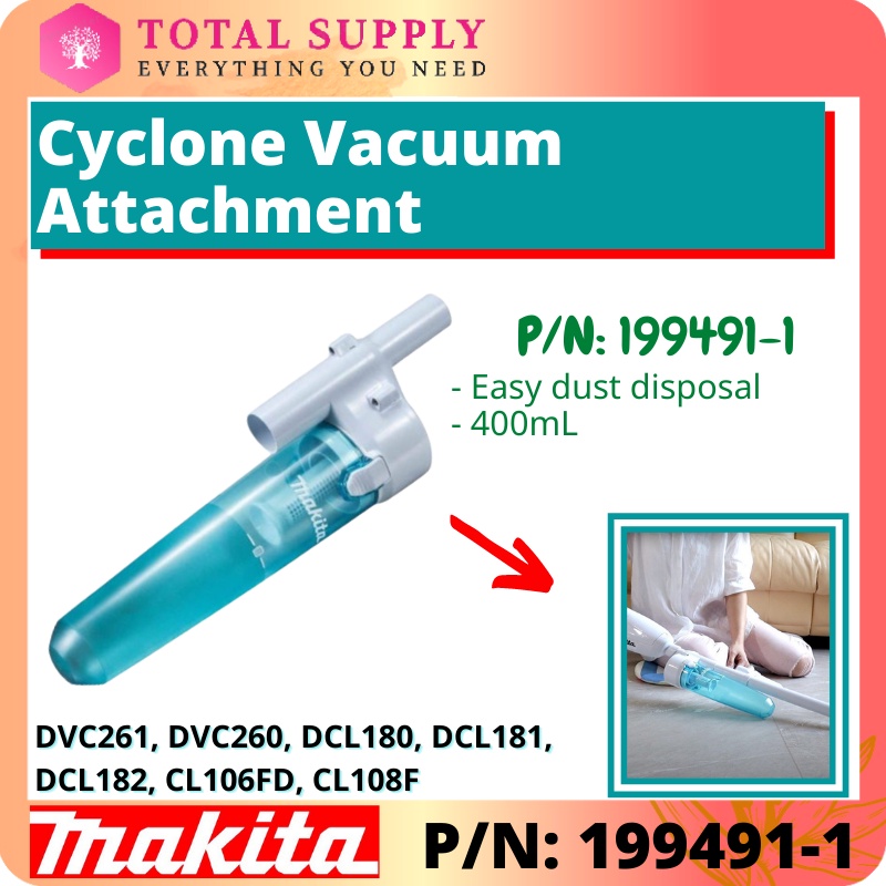 199491-1 Makita Cyclone Vacuum Attachment for Cordless Handheld ...