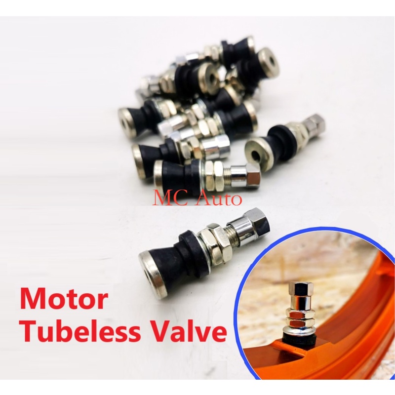Motor Tubeless Valve Nut kepala Rim Tayar Motorsikal Head Tire Tube ...