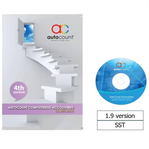 AutoCount Computerized Accounting Course Book 4th Edition Set | BeeCost