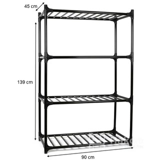 Rak Simpanan Barang Besi 4 Tier Rust Proof Painted Steel Storage Rack ...