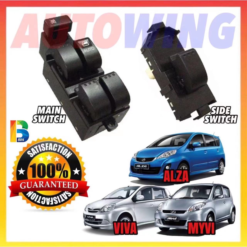 VIVA / MYVI / ALZA WINDOW MASTER SIDE MAIN SWITCH Car OEM Spare Parts ...