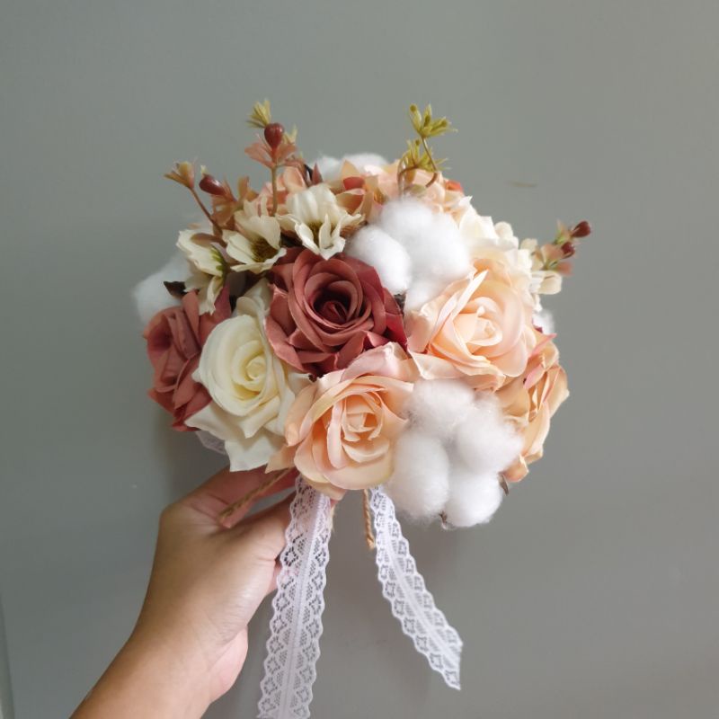 Bunga Tangan Pengantin Hand Flower Bouquet Bridal Bouquet Wedding Bunga ...