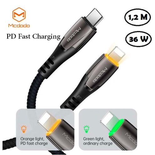 MCDODO PD 36W 20W CA-765 CA-996 CA-729 USB-C TO L PD Fast Charge FAST CHARGING Data Usb Cable 1 ...
