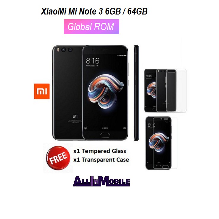 Xiaomi Mi Note 3 (6GB RAM+64GB ROM) Global ROM | Shopee Malaysia
