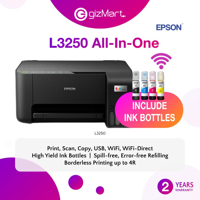 Epson EcoTank L3250 A4 Wi-Fi All-in-One Ink Tank Printer ( Print / Scan ...