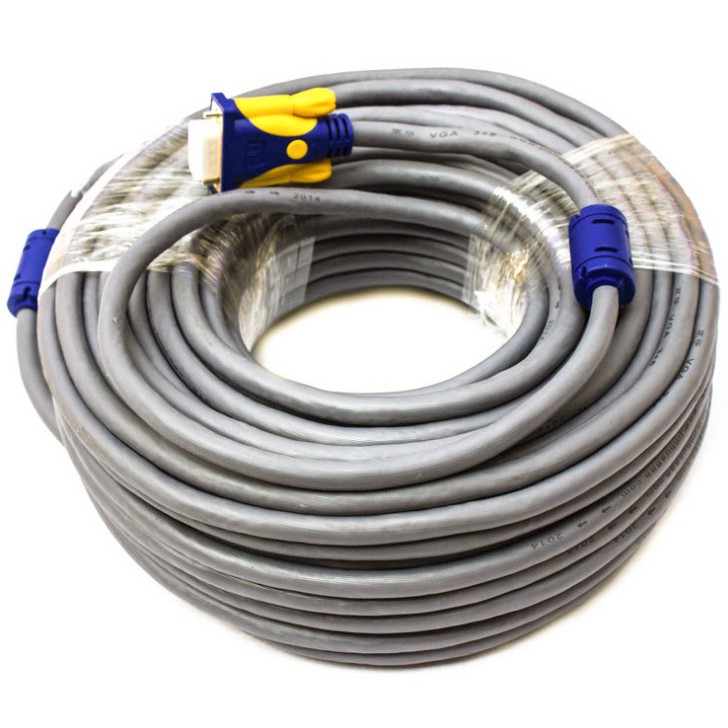 40M/50M High Quality VGA/RGB Display Cable 15pin Male to Male 3C+6 ...