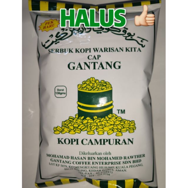 KOPI HALUS CAP GANTANG 130G DARI KEDAH | Shopee Malaysia