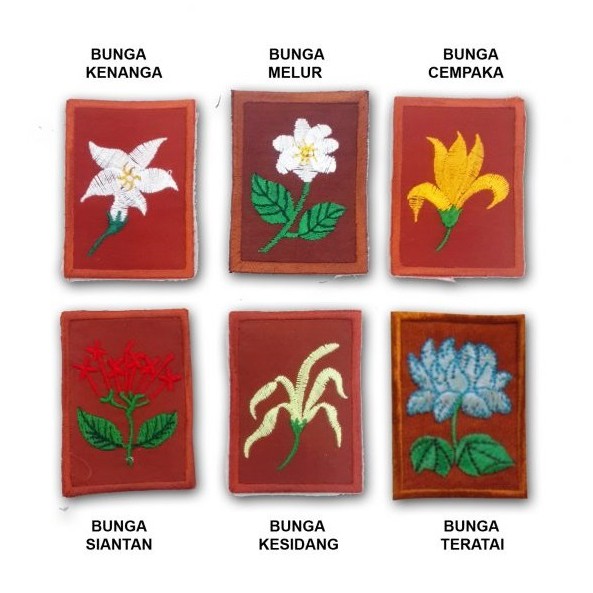 LENCANA PATROL BUNGA SEGI EMPAT (Pakaian Seragam Pandu Puteri & Tunas ...