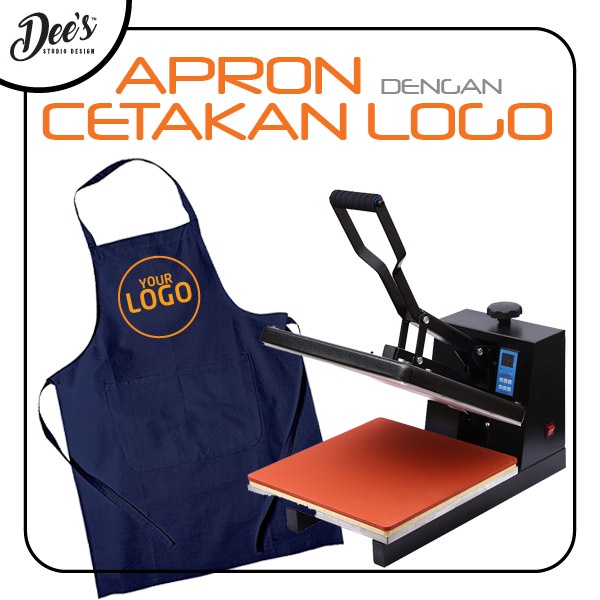 Apron Printing | Cetak Apron | Apron Custom Logo | Shopee Malaysia