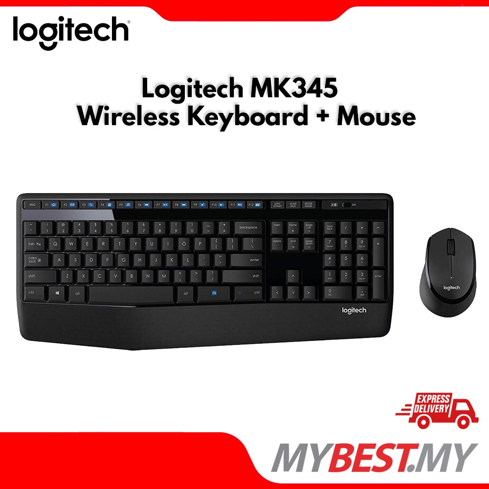 Logitech MK345 Wireless Keyboard + Mouse [Combo] | Shopee Malaysia