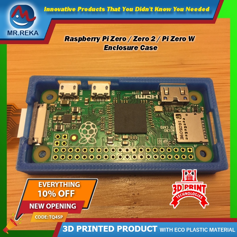 Raspberry Pi Zero / Zero 2 / Pi Zero W Enclosure Case with 2 LID Set ...