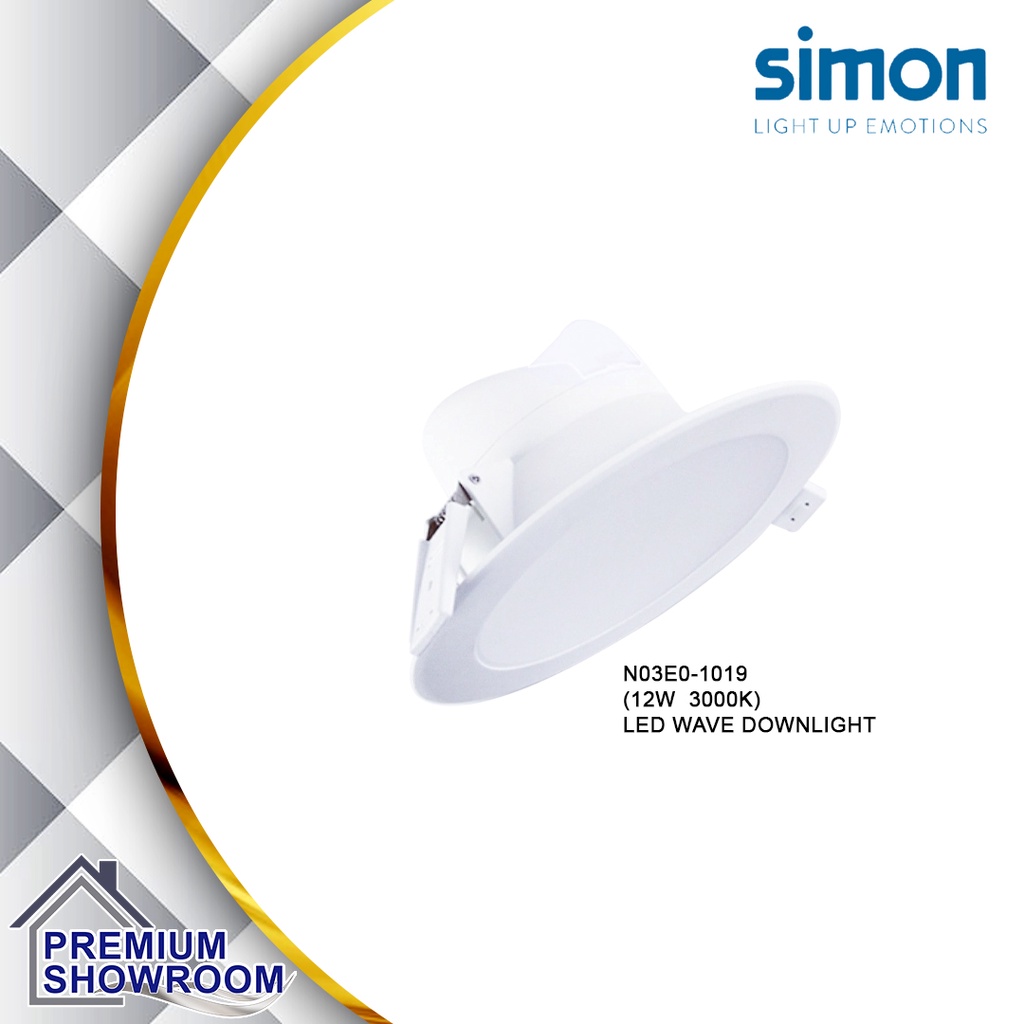 SIMON LED 12W 3000K Wave Downlight ( N03E-1019 ) | Shopee Malaysia