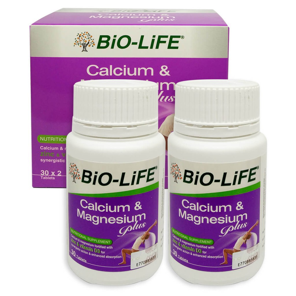 Bio-Life Calcium & Magnesium Plus (30's / 30'sx2) [EXP: 03/2024 ...