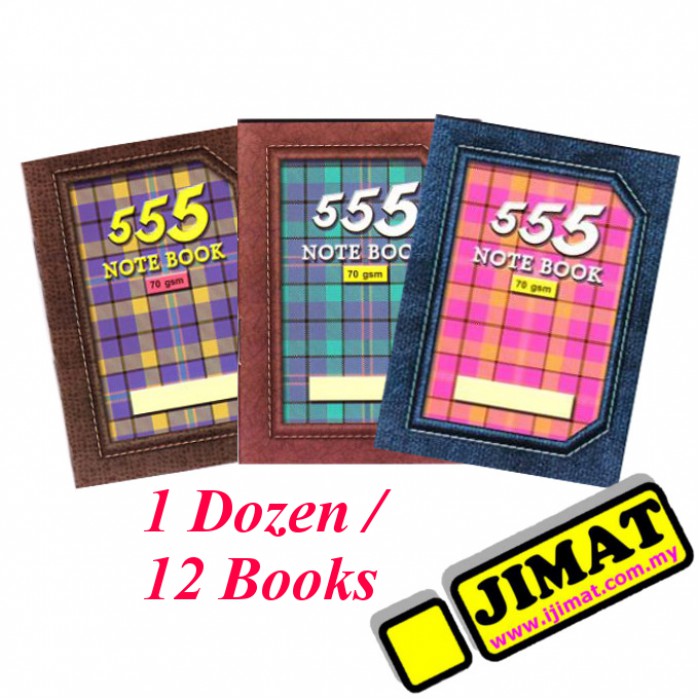 555 NOTEBOOK | BUKU NOTA 555 | Captain 555 Note Book 70g | POCKET NOTE ...