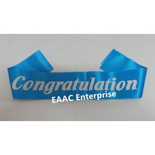 Party Events "CONGRATULATION" Congratulations Sash Selempang Party ...