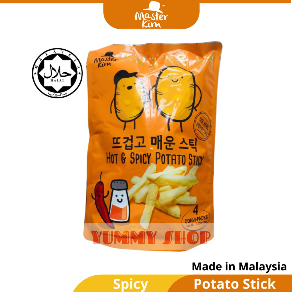 MASTER KIM Hot and Spicy Potato Stick Real Potatoes Snacks Stick ...